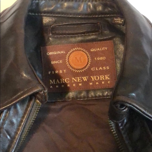 Andrew Marc | Jackets & Coats | Marc New York Leather Jacket | Poshmark